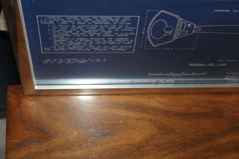 Klingon Battle Cruiser Starship Class Blueprint Poster - Auction Ohio
