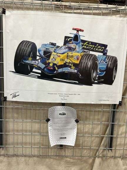 Fernando Alonso Renault R26 Limited Edition Art Print – Signed by ...