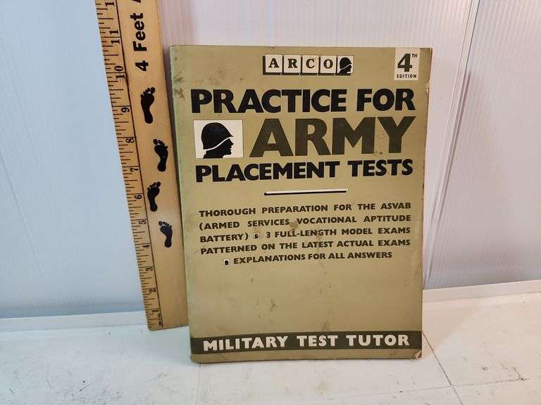 1986 Army Practice Test Book - Auction Ohio