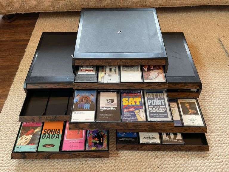 3 Media Organizers with Cassettes - Auction Ohio