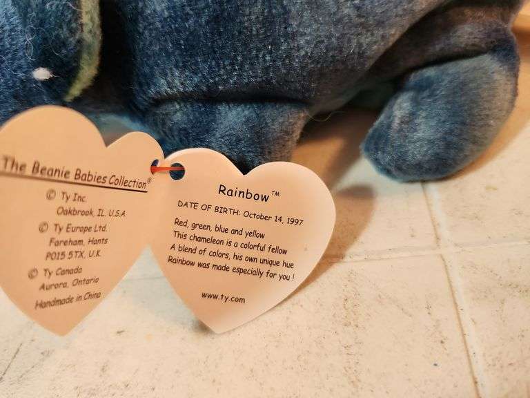 Ty Beanie Babies Collection "Rainbow" 1997 - Auction Ohio