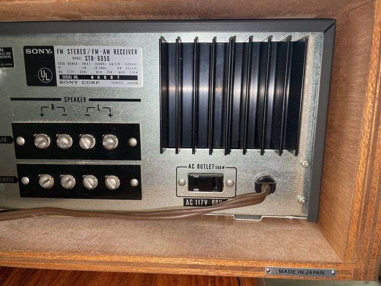Vintage Sony Receiver - Auction Ohio