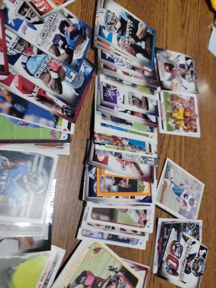 Assorted Football Cards Topps, Panini, Gloss Finish, Extra Thick Cards ...