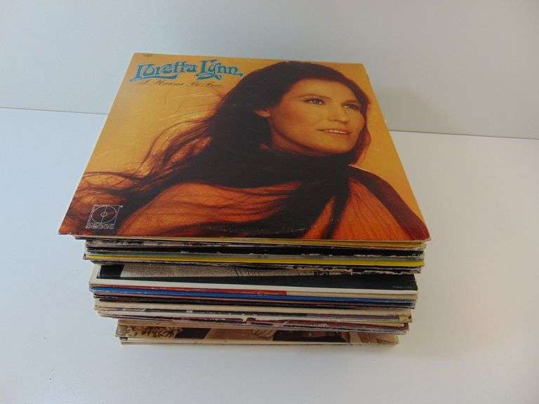f Lot of (50) Vintage 33 RPM Records In Good Condition - Auction Ohio