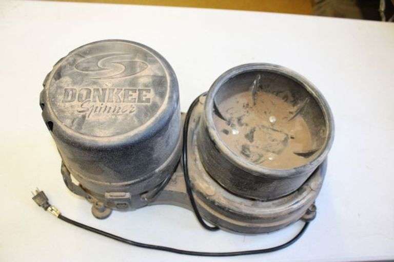 Donkee Spinner DS3H 3/4 HP 2-Speed Motor with Belt and Frame - Auction Ohio