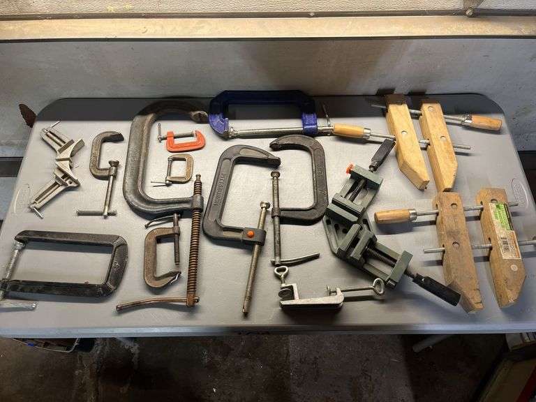 Assorted Clamps – C-Clamps, Bar Clamps, Wood Clamps & More - Auction Ohio