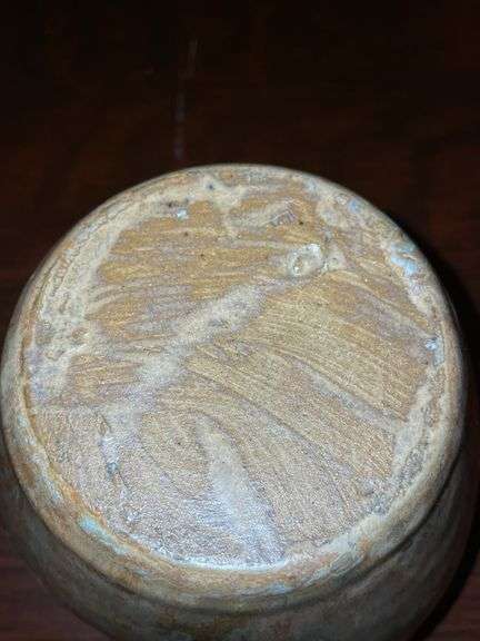 Burley Winter Triangular Bowl – Brown Glaze – Marked “F3” – 4" - Auction Ohio