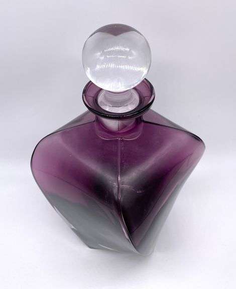 Purple Glass Decanter - Auction Ohio