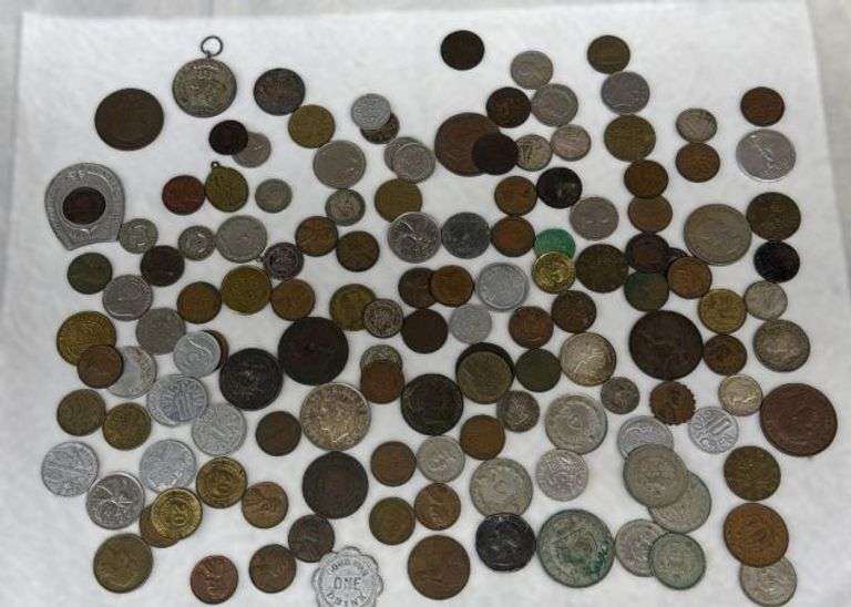 Assorted Collection of Mixed Coins and Medallions - Auction Ohio