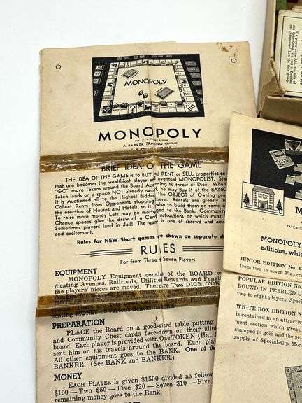 Vintage Monopoly Game - Auction Ohio