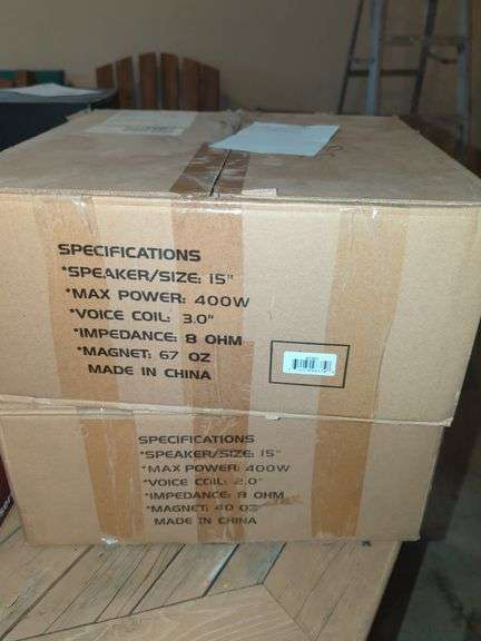 2 Brand new MCM Woofers - Auction Ohio