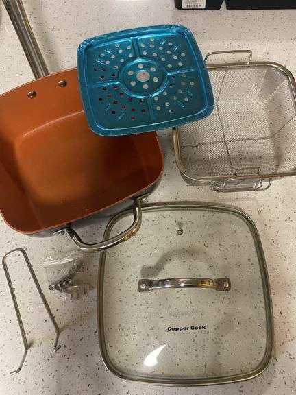 Copper Cook 9.5" Deep Square Pan Set - Auction Ohio