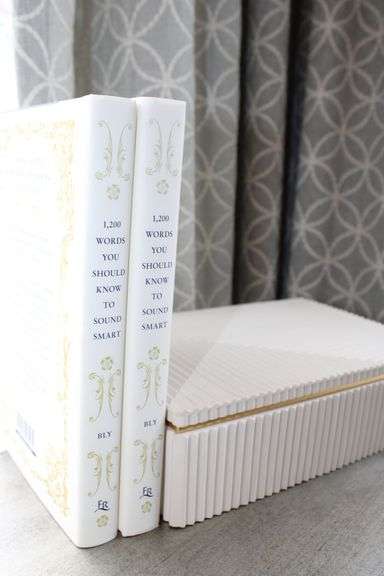 Decorative White Box & Books - Auction Ohio
