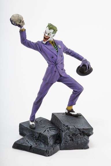 DC Comics: "The Joker" Cold Cast Porcelain Statue- Nice! - Auction Ohio