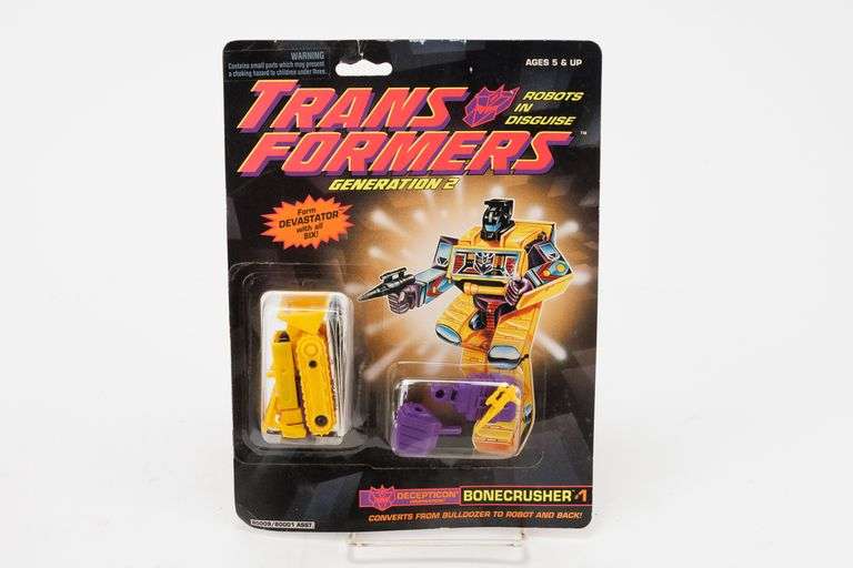 1992 Transformers Generation 2- Bonecrusher- New In Package - Auction Ohio