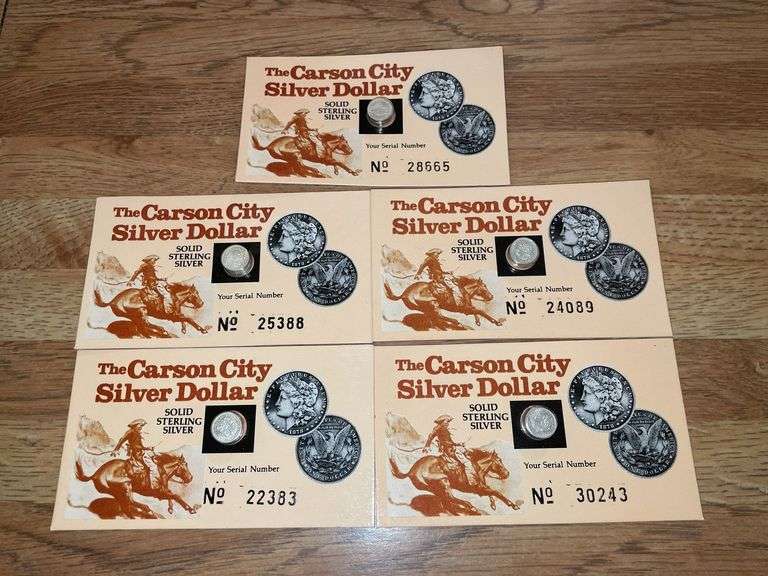 1980 International Monetary Mint “Carson City” Miniature Sterling ...