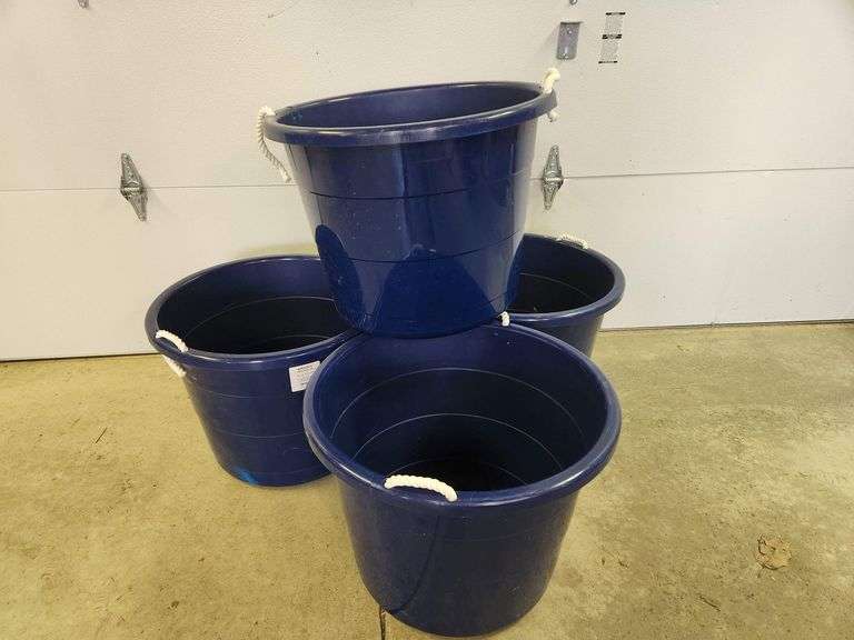 4 Plastic Tubs - Auction Ohio
