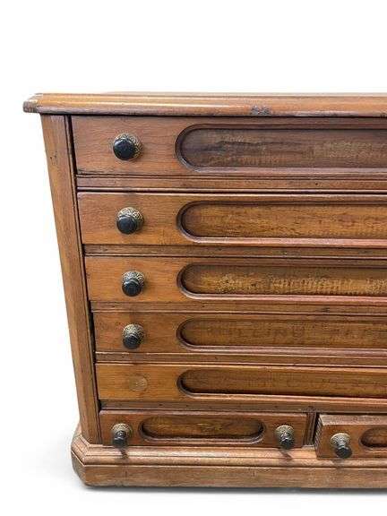 ANTIQUE SPOOL CABINET. - Auction Ohio