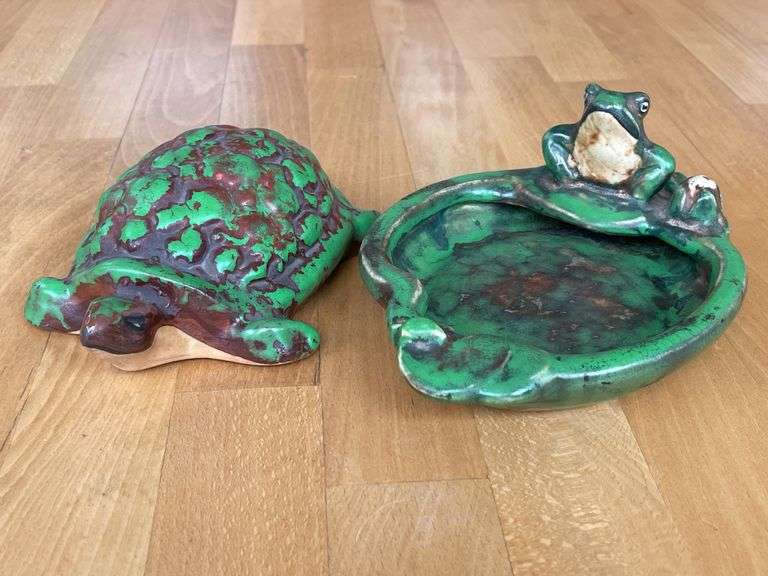 Weller Coppertone Turtle & Frog - Auction Ohio