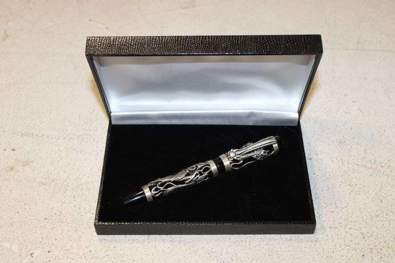 Silver Plate Dragon Pen - Auction Ohio