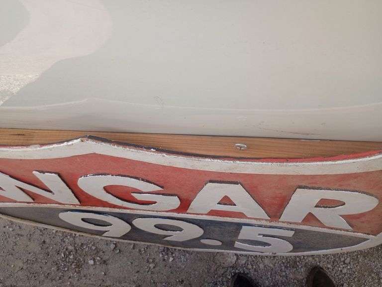 1980s Wgar 99.5 radio station Cleveland promotional sign - Auction Ohio