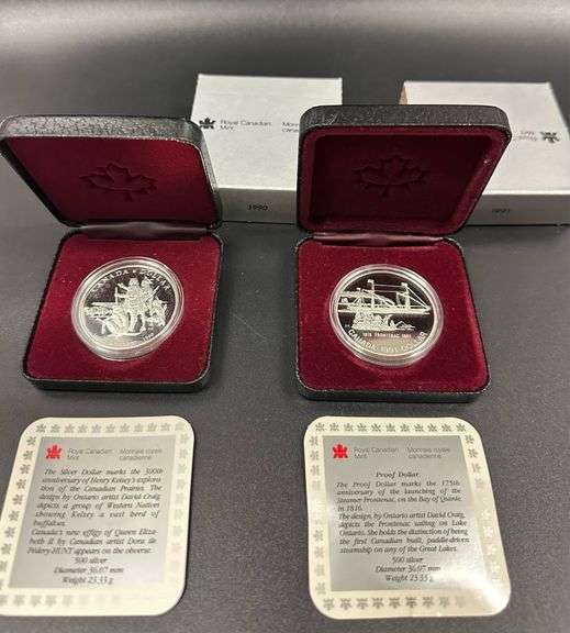 Royal Canadian Mint Silver Dollars - Auction Ohio