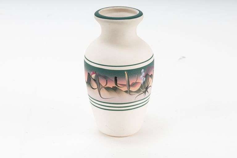 New West Pottery Hand-Painted Vase - Auction Ohio