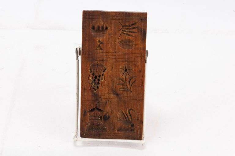 Antique Hand-Carved German Springerle Cookie Mold - Auction Ohio