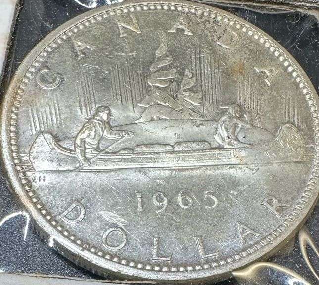 1965 Canadian Silver Dollar - Auction Ohio