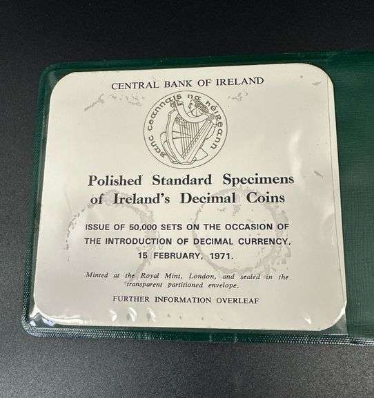 Ireland's Polished Decimal Coins 1971 - Auction Ohio