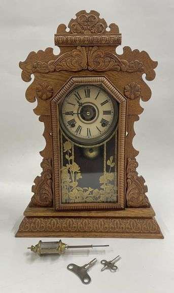 EASTLAKE VICTORIAN SHELF CLOCK. - Auction Ohio