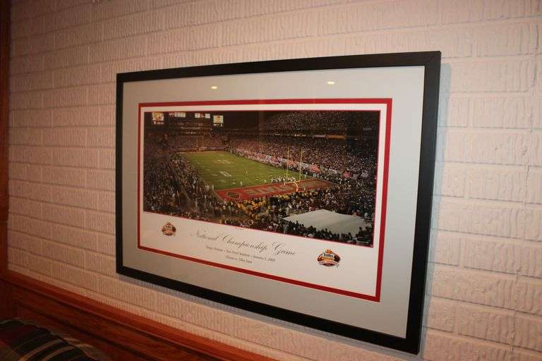 Framed Nat'l Champ OSU Print - Auction Ohio