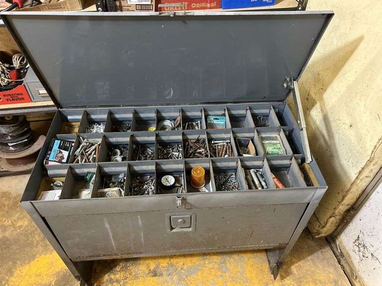 Metal Hardware/Storage Cabinet - Auction Ohio