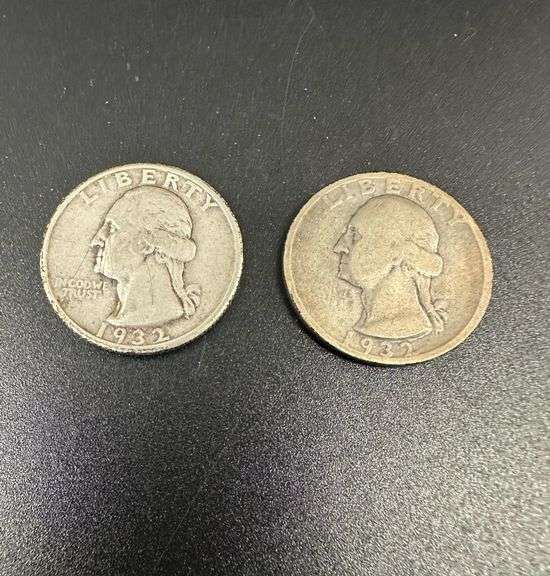 A Pair of the Earliest Washington Quarters - Auction Ohio
