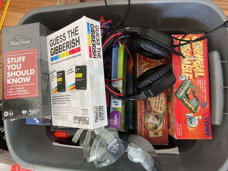 Tote of Board Games - Auction Ohio