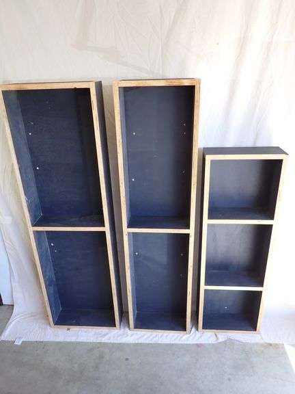THREE Vtg East Side Bar Liquor Bottle Display Box Shelves. Perfect size ...