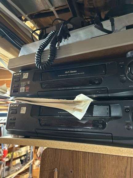 Misc lot -probable burner, projector, radios, 8 tracks, cassettes ...