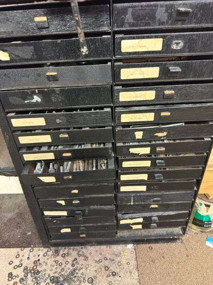 Drawers full of fasteners - Auction Ohio