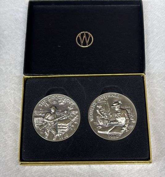Wittnauer Precious Metals Guild Sterling Silver Commemorative Medals ...
