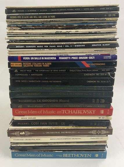COLLECTION OF CLASSICAL AND OPERA RECORDS. - Auction Ohio