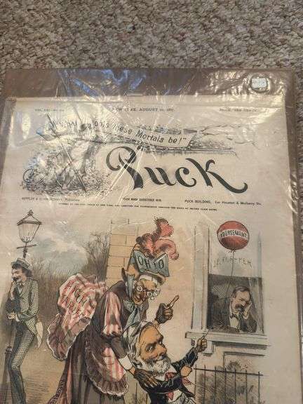 1887 Puck newspaper etc - Auction Ohio