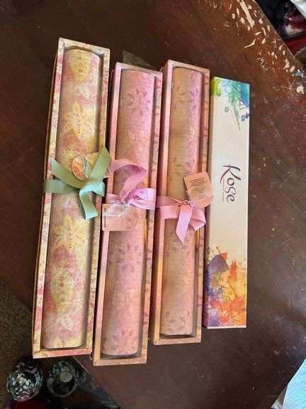 Set of Four Kess Home Décor Rolled Items in Original Packaging ...