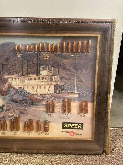 Speer Bullet Caliber Presentation Frame - Auction Ohio