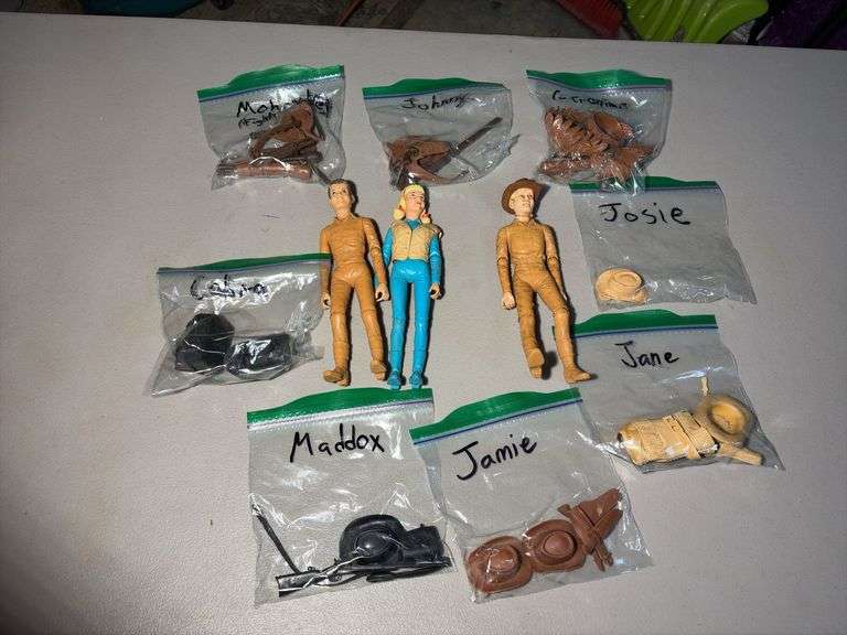 Three Johnny West Action Figures Plus Accessories - Auction Ohio