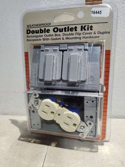 New Double Outlet Kit Weatherproof - Auction Ohio