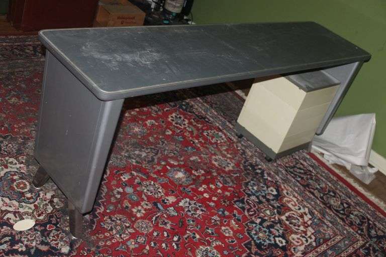 MCM Desk & Storage Cabinet - Auction Ohio