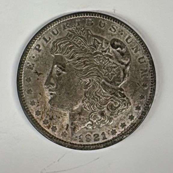 1921 Morgan Silver Dollar Coin - Auction Ohio
