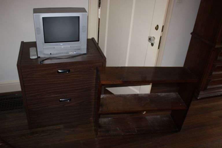 TV, Lateral File & Shelf - Auction Ohio
