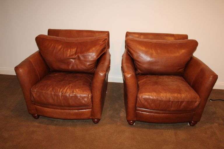 Leather Armchairs - Auction Ohio