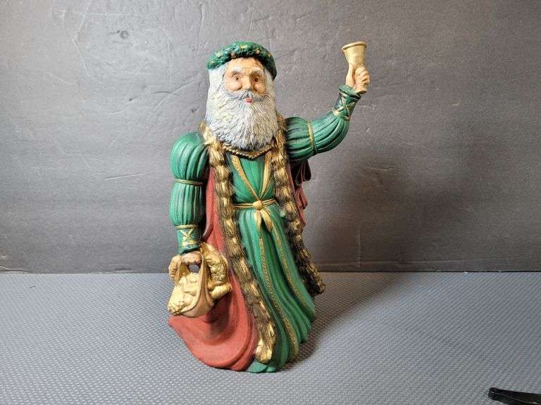 Father Christmas Figurine with Goblet – Signed ND 1994 - Auction Ohio